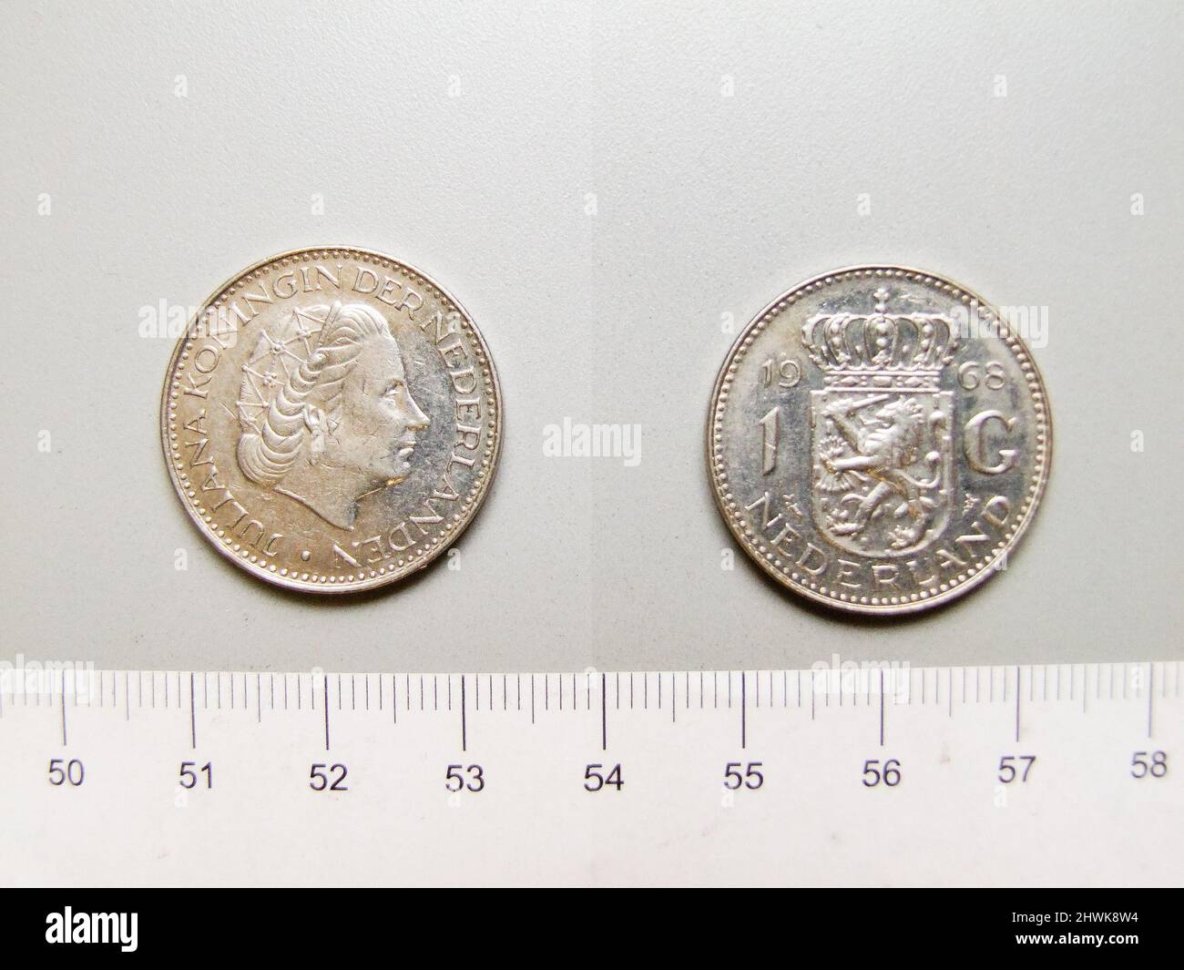 1 Gulden of Juliana of the Netherlands from Utrecht. Ruler: Juliana of ...