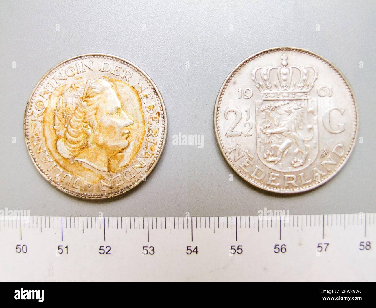 2 1/2 Gulden of Juliana of the Netherlands from Utrecht. Ruler: Juliana ...