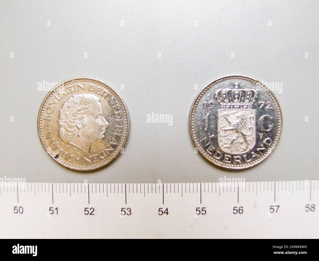 1 Gulden of Juliana of the Netherlands from Utrecht. Ruler: Juliana of ...