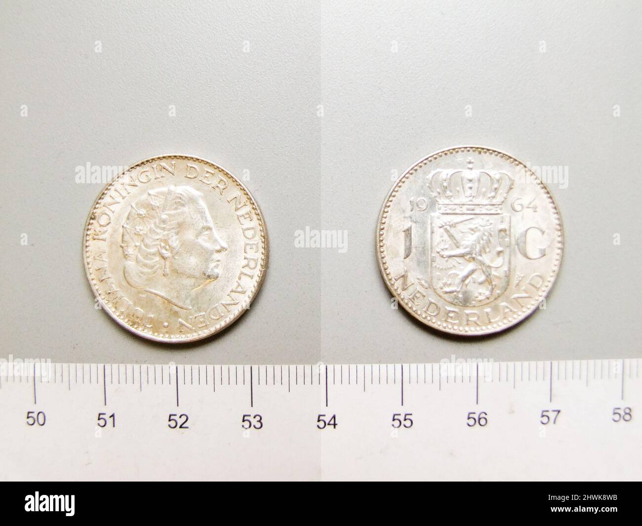 1 Gulden of Juliana of the Netherlands from Utrecht. Ruler: Juliana of ...