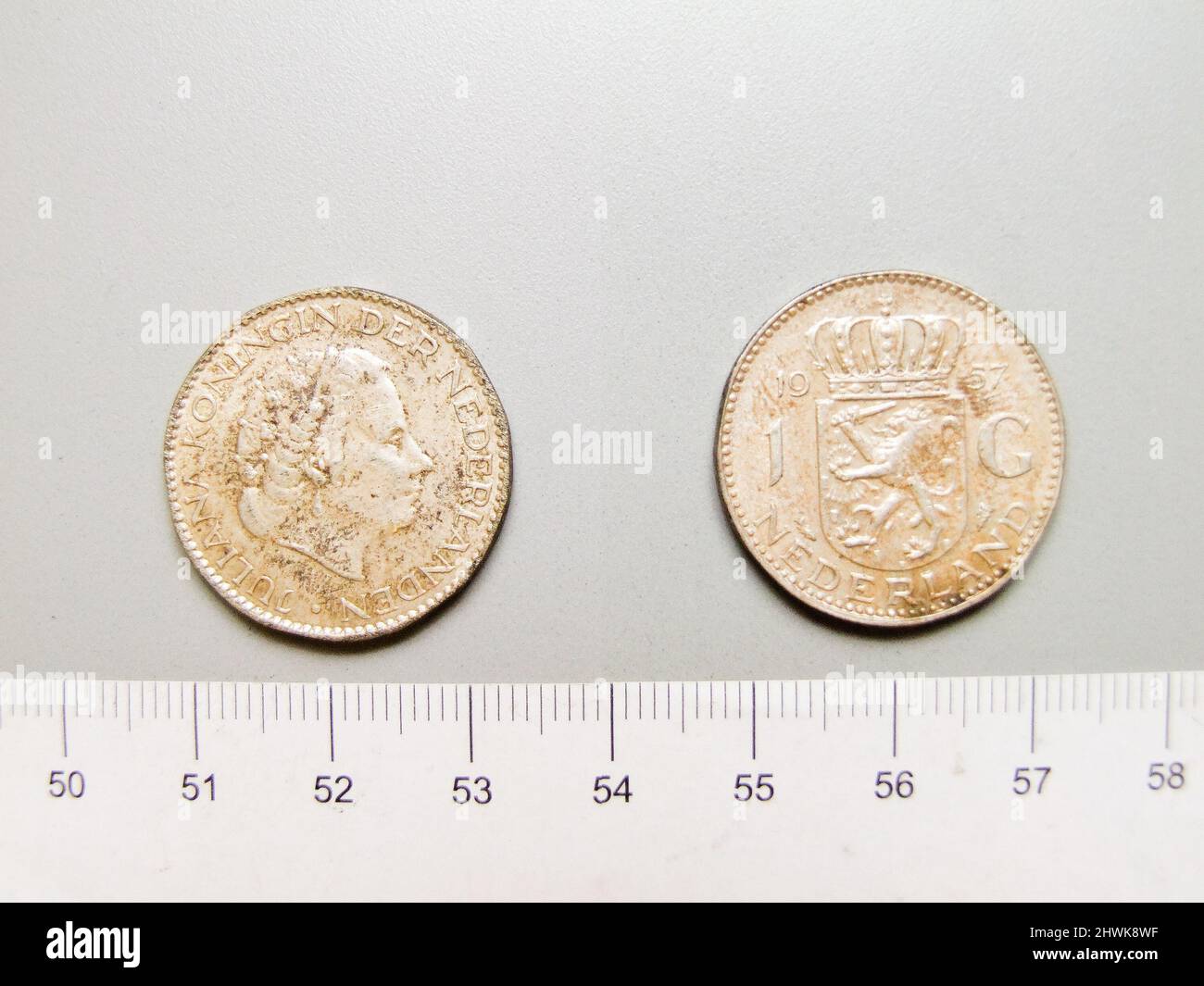 1 Gulden of Juliana of the Netherlands from Utrecht. Ruler: Juliana of ...