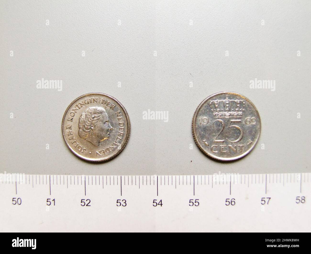 25 Cents of Juliana of the Netherlands from Utrecht. Ruler: Juliana of ...