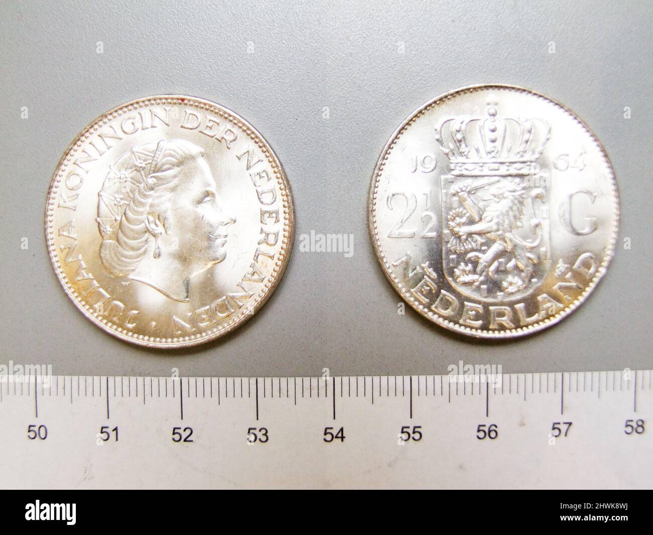 2 1/2 Gulden of Juliana of the Netherlands from Utrecht. Ruler: Juliana ...