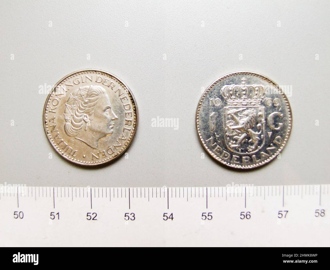 1 Gulden of Juliana of the Netherlands from Utrecht. Ruler: Juliana of ...