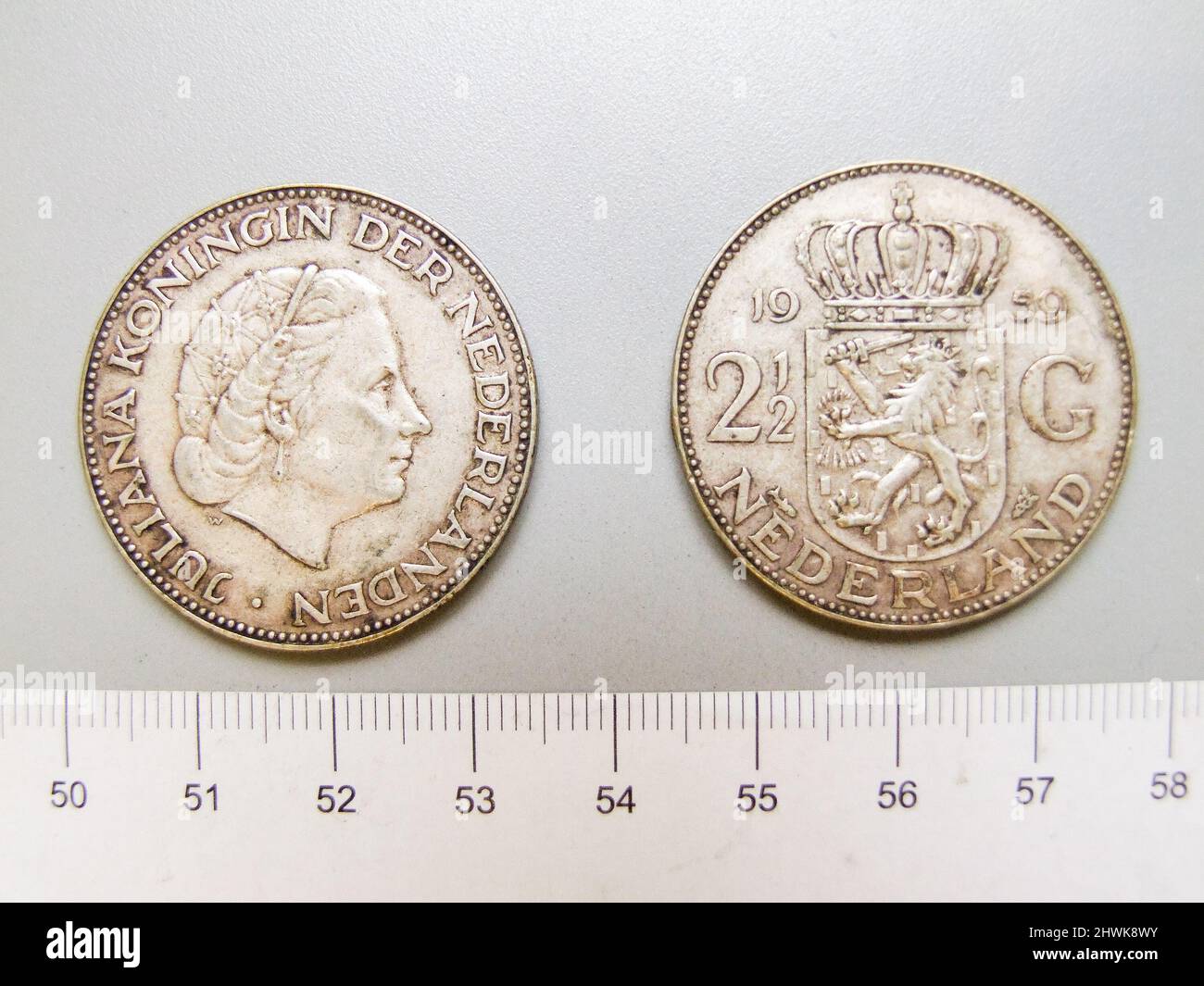 2 1/2 Gulden of Juliana of the Netherlands from Utrecht. Ruler: Juliana ...