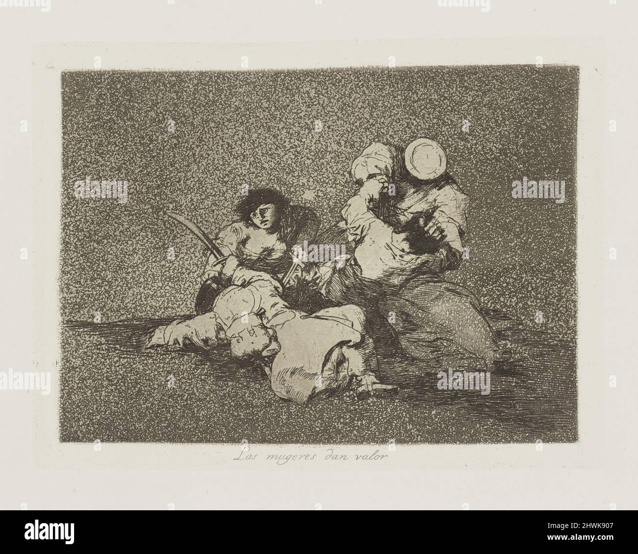 Las mugeres dan valor. (The Women Give Courage.), pl. 4 from the series ...