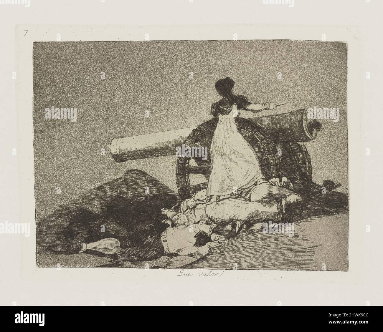 Que valor! (What Courage!), pl. 7 from the series Los desastres de la ...