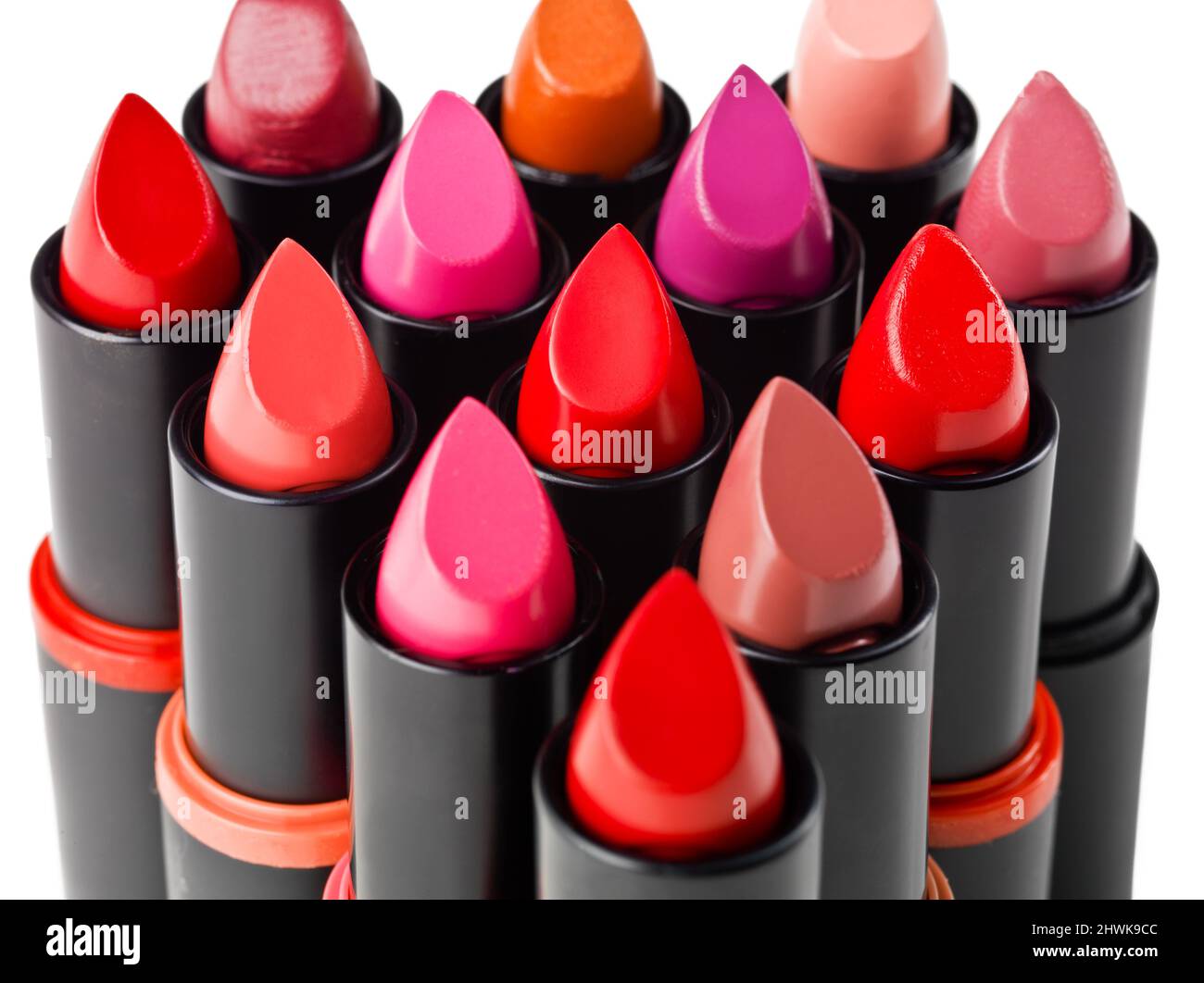 Color your lips beautiful. Studio shot of colorful lipstick Stock Photo ...