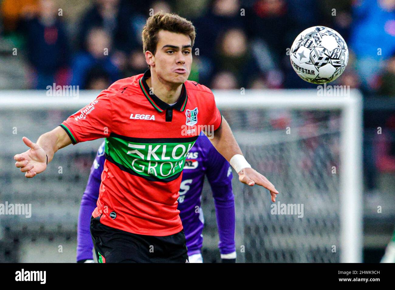 NIJMEGEN, NETHERLANDS - MARCH 6: Rodrigo Guth of N.E.C. during the ...