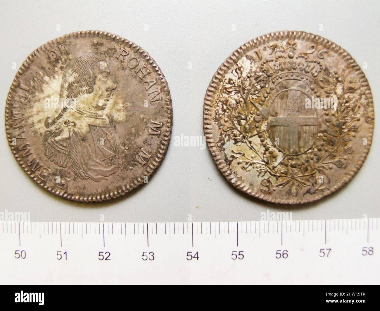 Coin of Fra’Sir Emmanuel de Rohan Polduc from Board of Revenue. Ruler ...