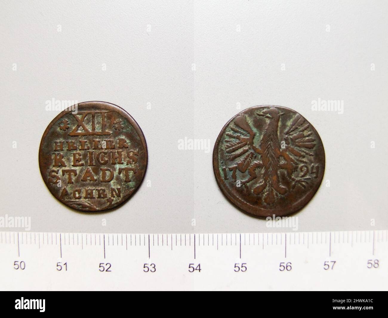 12 Heller of Francis I, Emperor of Austria from Aachen. Ruler: Francis ...
