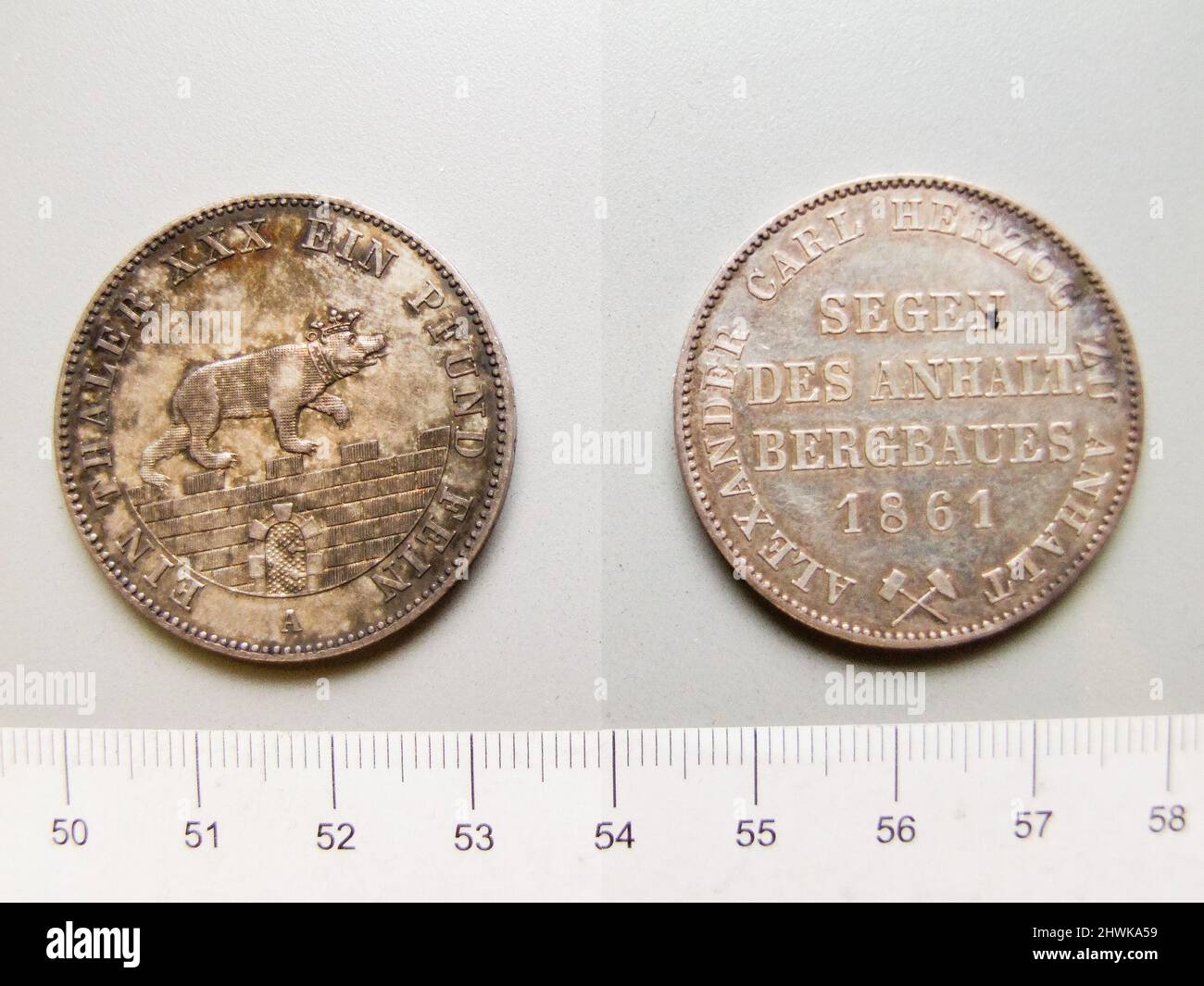 1 Thaler of Alexander Carl from Berlin. Ruler: Alexander Carl, German ...