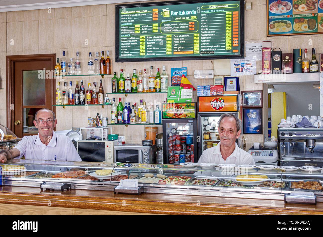Madrid Spain,Hispanic Centro,Barrio de La Latina,Bar Eduardo tapas ...