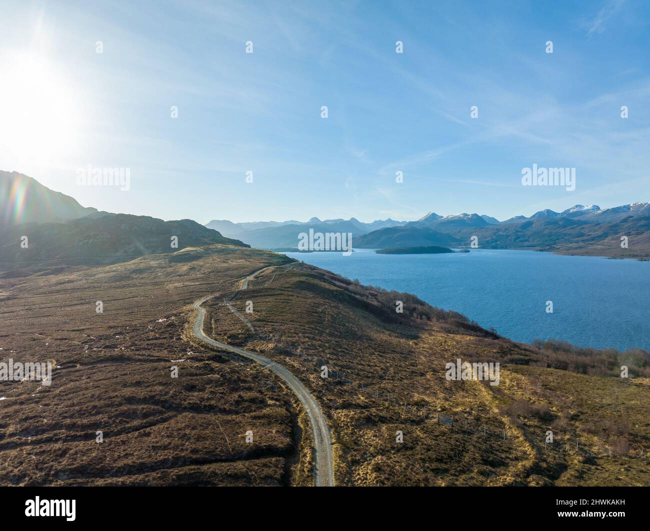 Poolewe to Loch Maree hike Stock Photo - Alamy