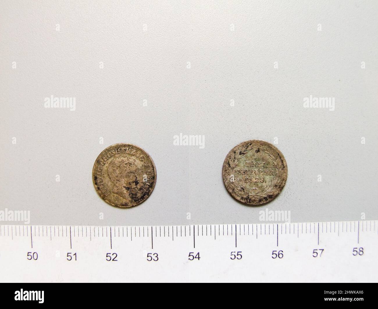 3 Kreuzer of Ludwig Zahringen I from Baden. Ruler: Ludwig Zahringen I ...