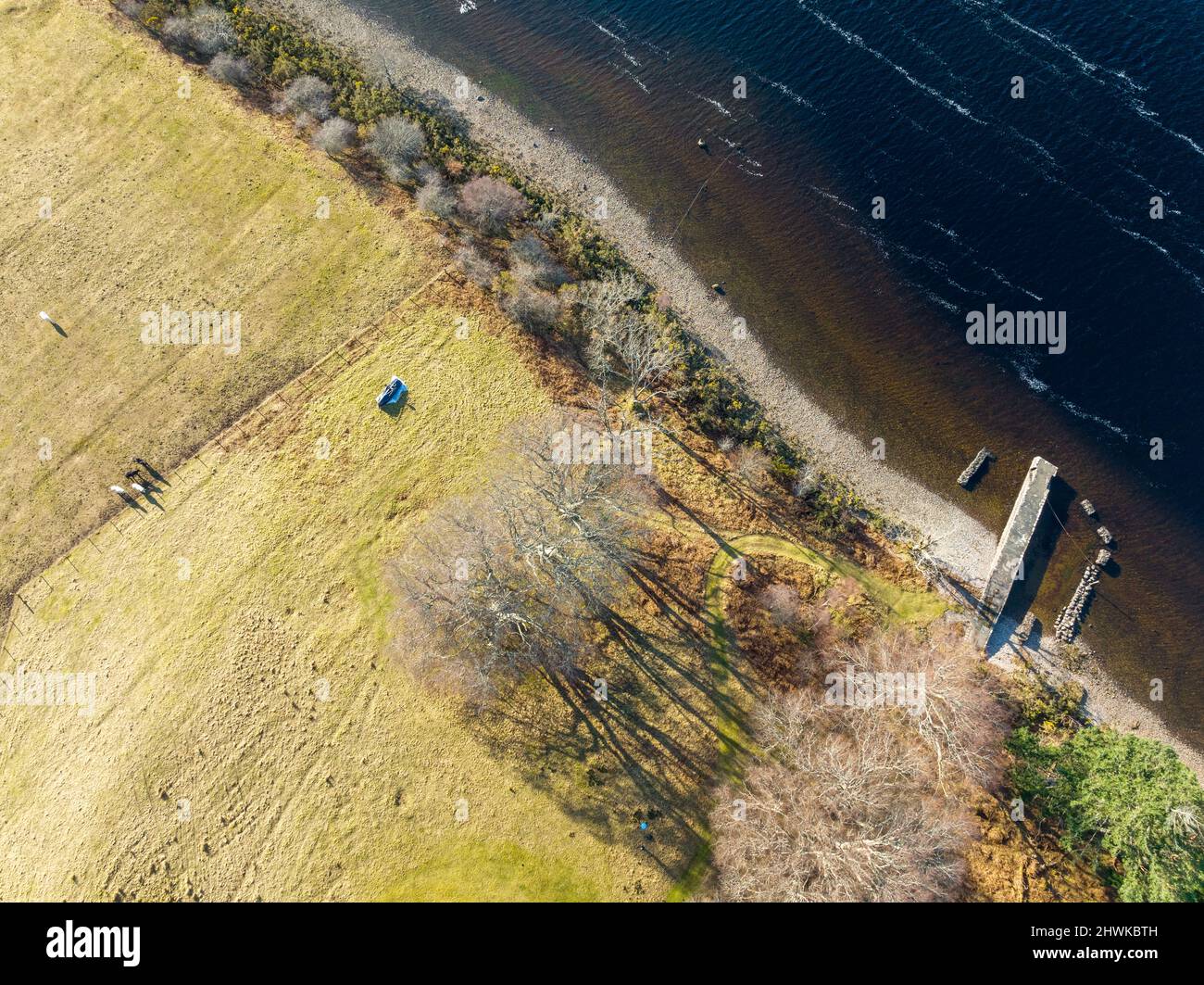 Poolewe to Loch Maree hike Stock Photo - Alamy