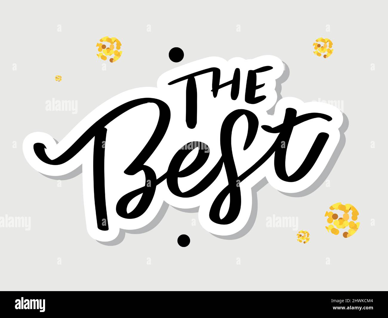 Hand drawn lettering card with heart. The inscription: Best choice ...