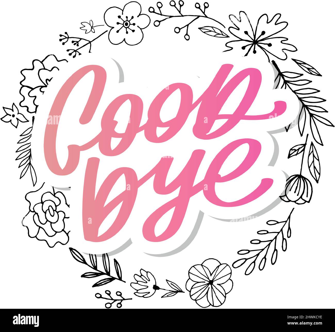 Writing farewell Stock Vector Images - Alamy