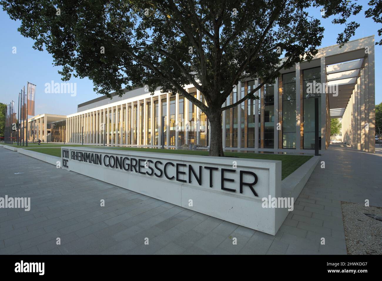 RheinMain CongressCenter, built in 2018, former Rhein-Main-Hallen, in Wiesbaden, Hesse, Germany ...