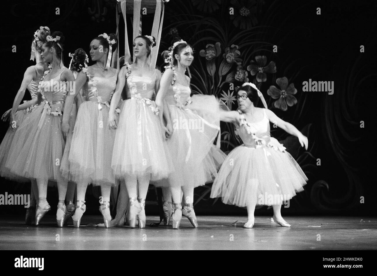 Ronnie Corbett in a scene as a ballet dancer at the London Palladium's ...