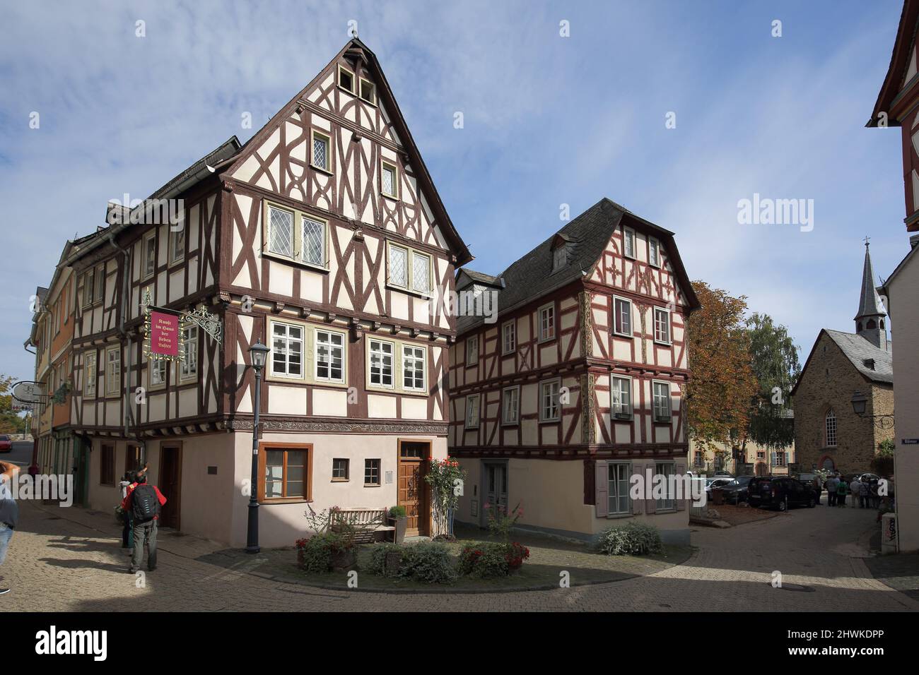 Half-timbered House of the Seven Vices, in Limburg, Hesse, Germany ...