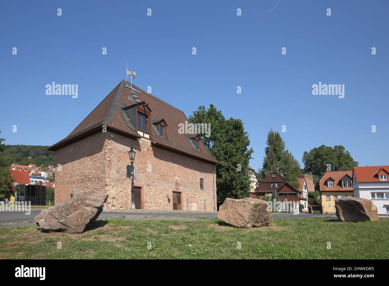 Historic tithe barn, in Gelnhausen, Hesse, Germany Stock Photo - Alamy