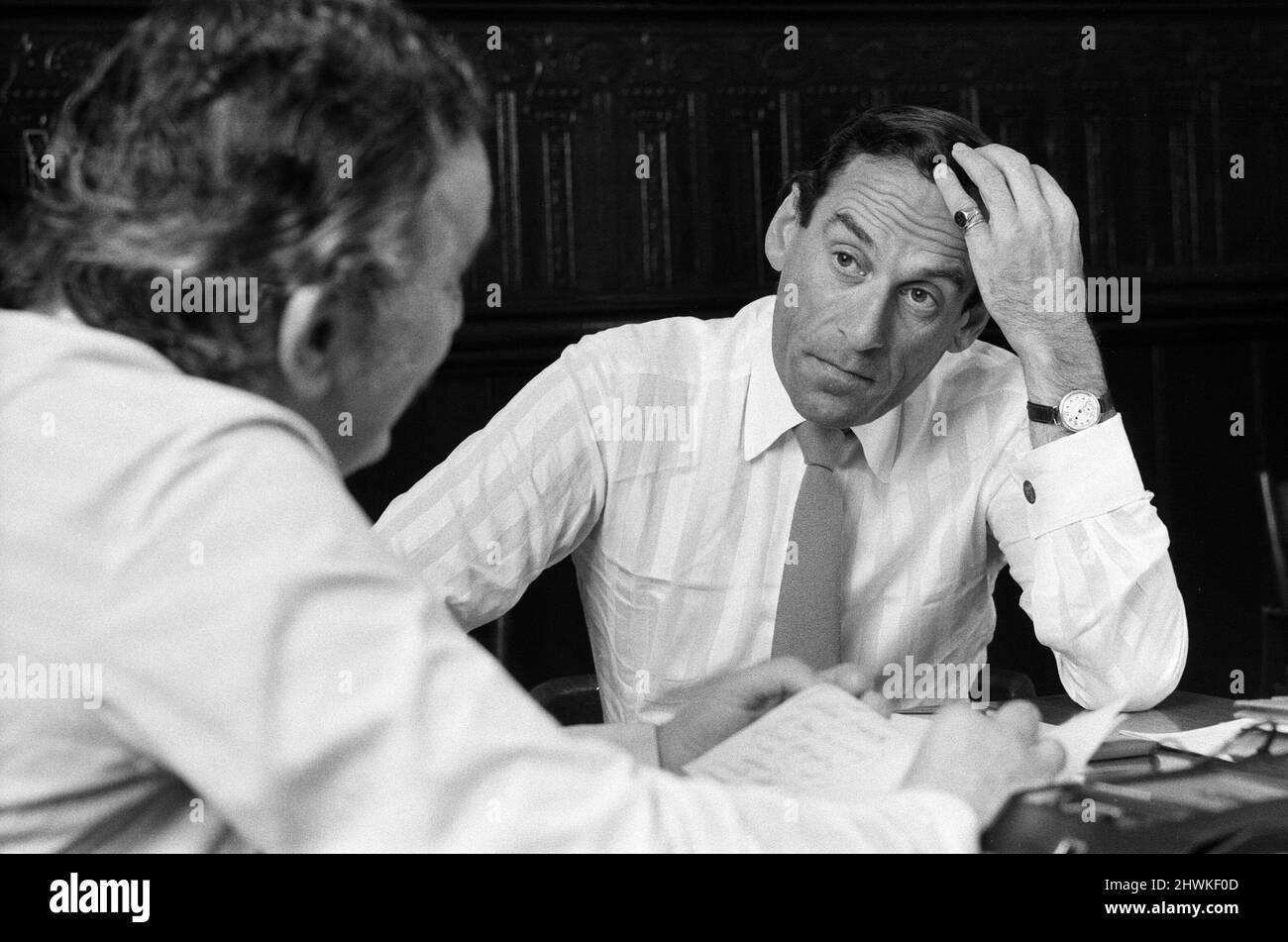 Jeremy Thorpe pictured in his constituency office in Barnstaple. 12th ...