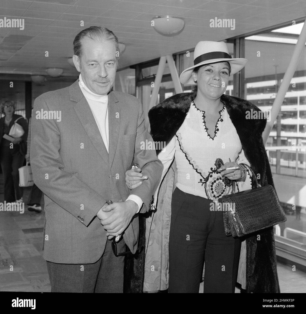 Scottish thriller writer Alistair MacLean with his wife Mary Marcelle ...