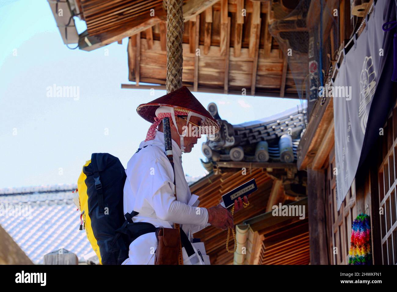 JAPAN.Pilgrimage on the way to the 88 temples in Shikoku Stock Photo ...