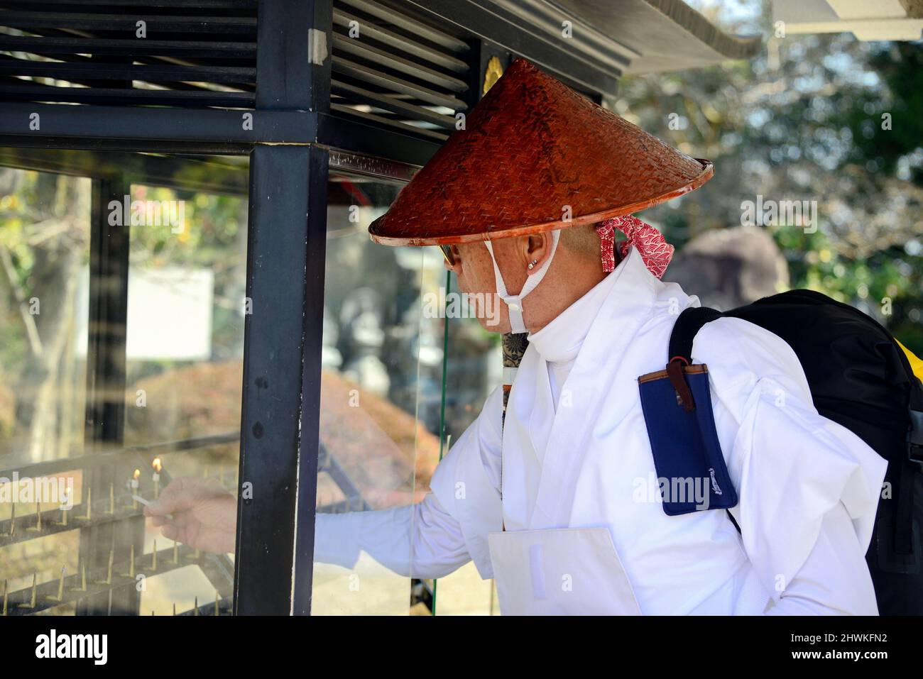 JAPAN.Pilgrimage on the way to the 88 temples in Shikoku Stock Photo ...