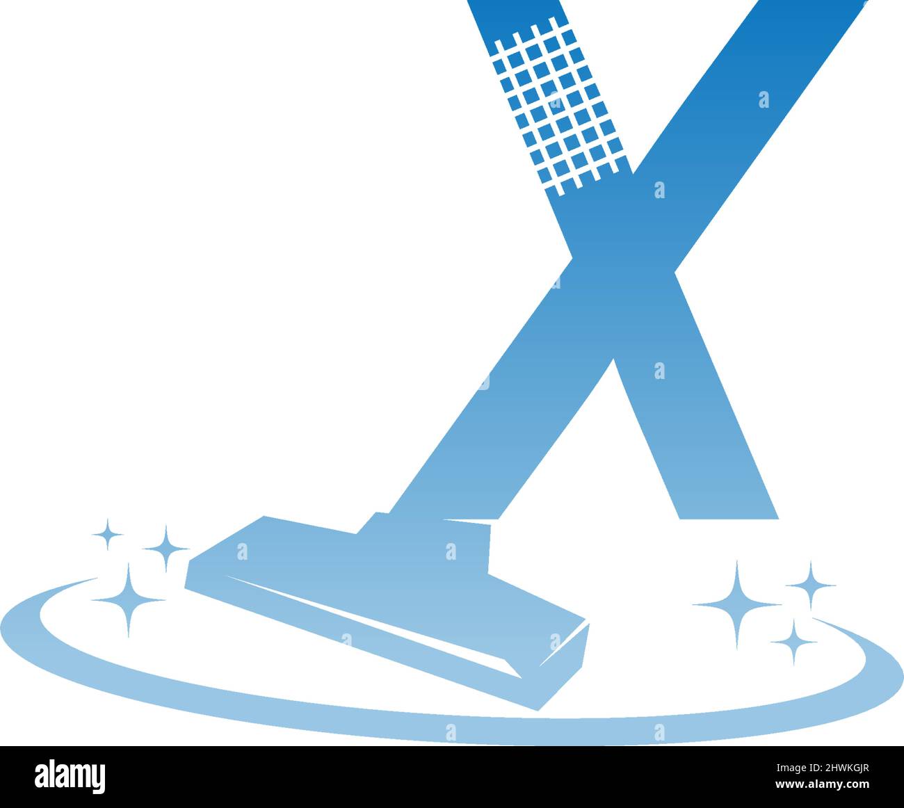 Cleaning service logo illustration with letter X icon template vector ...