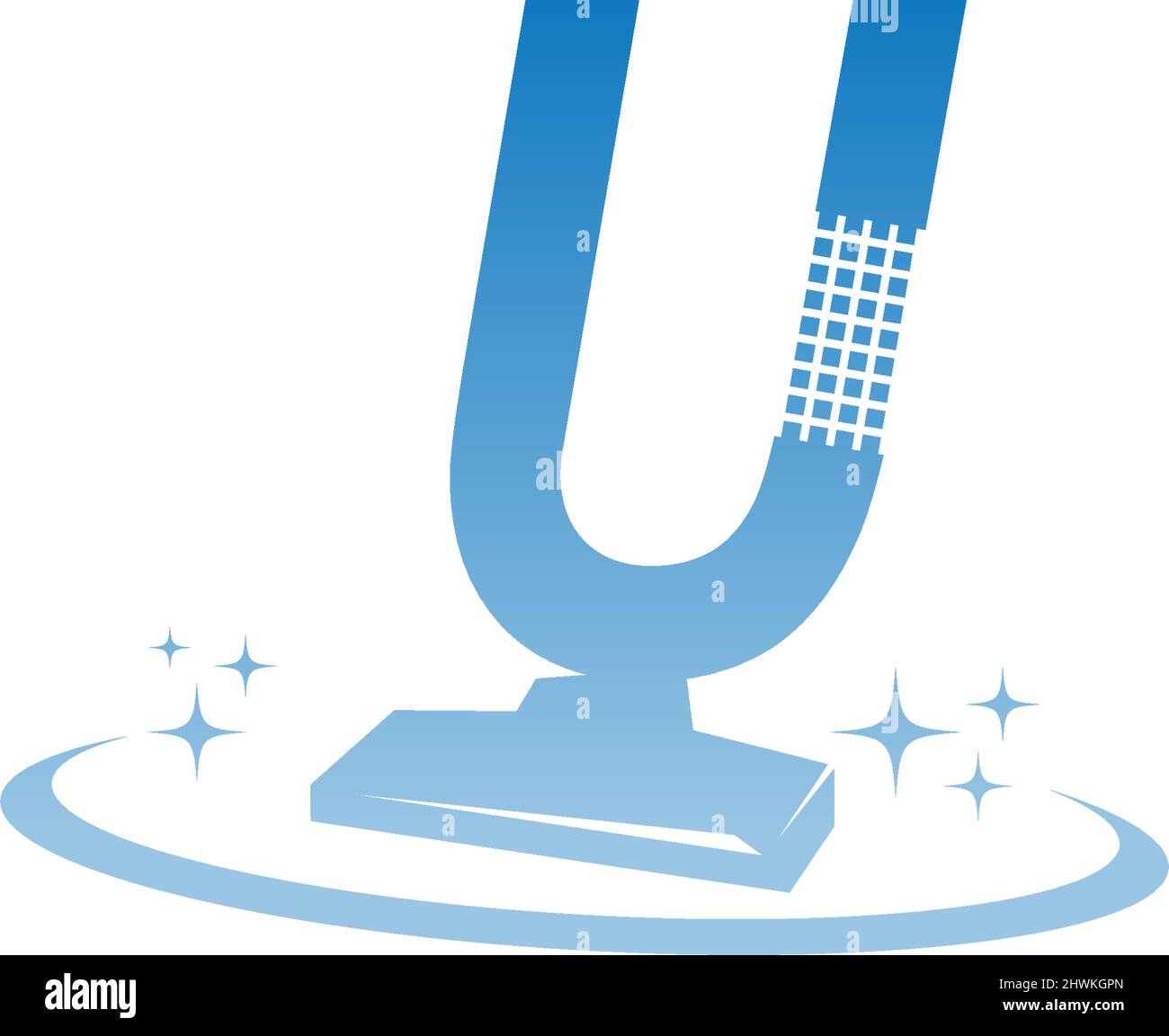 Cleaning service logo illustration with letter U icon template vector ...