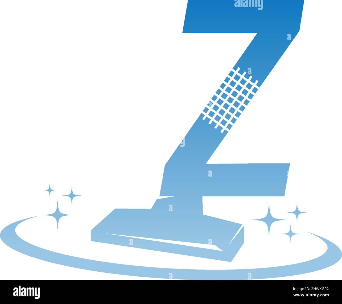 Cleaning service logo illustration with letter Z icon template vector ...