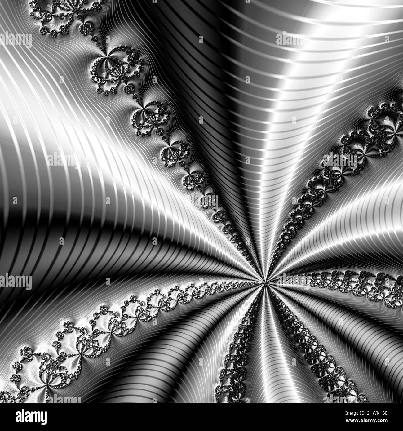 Abstract Computer generated Fractal design. A fractal is a never-ending ...