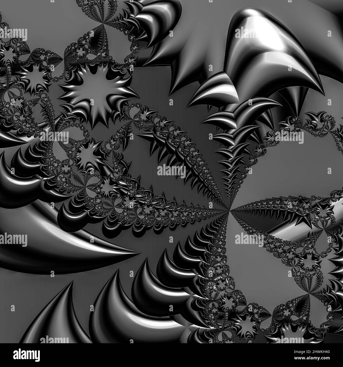 Abstract Computer generated Fractal design. A fractal is a never-ending ...