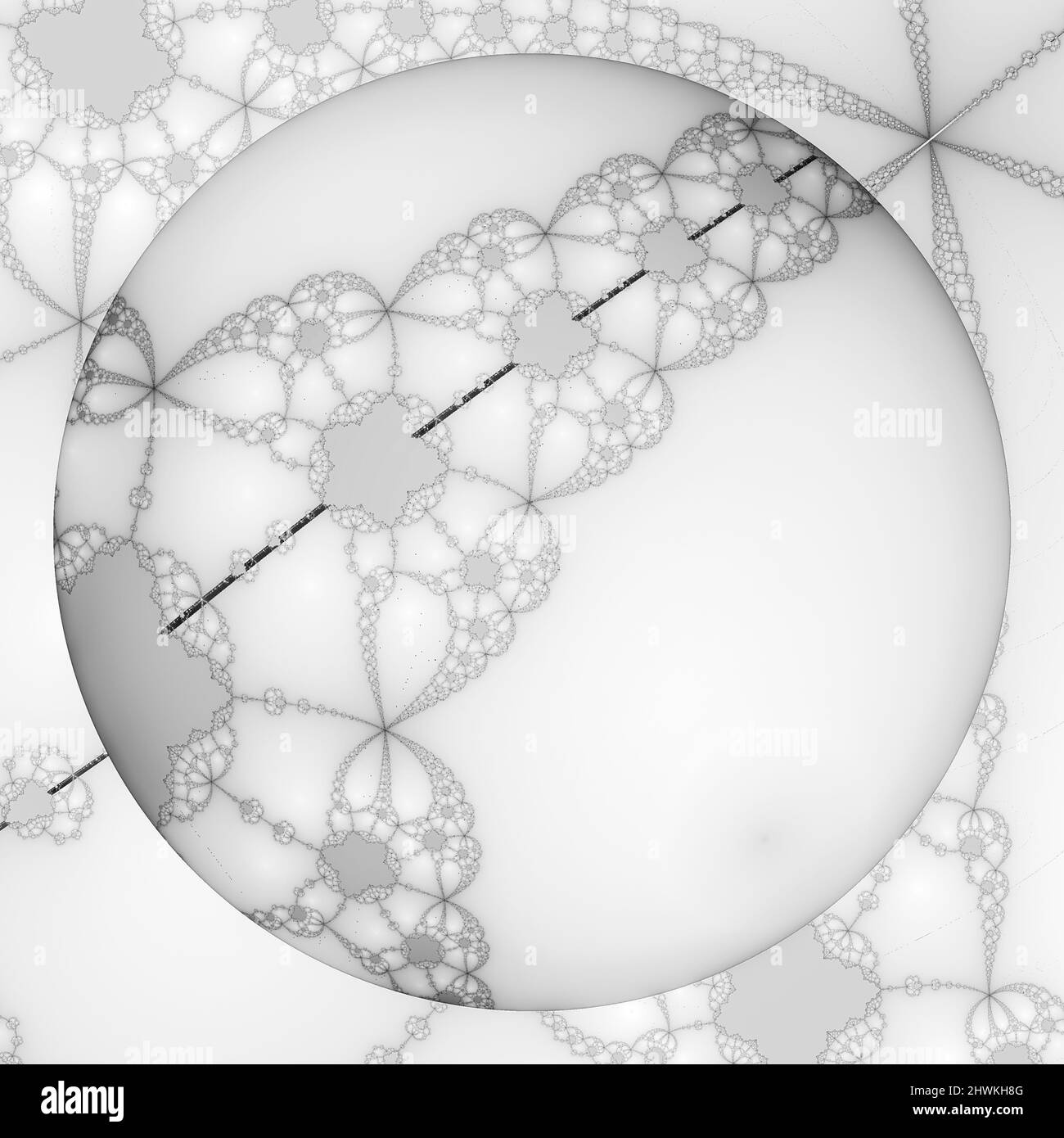 Heart with fractals Black and White Stock Photos & Images - Alamy