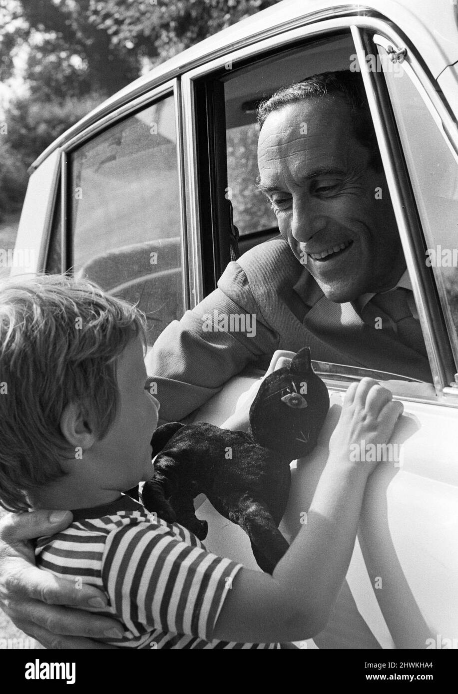Jeremy Thorpe with his four year old son Rupert, pictured near his ...