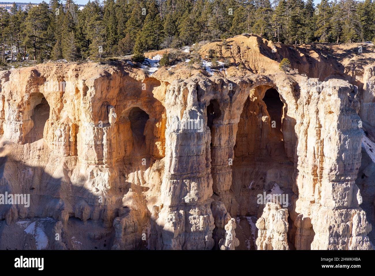 Bryce Canyon National Park Utah Winter Landscape Stock Photo - Alamy