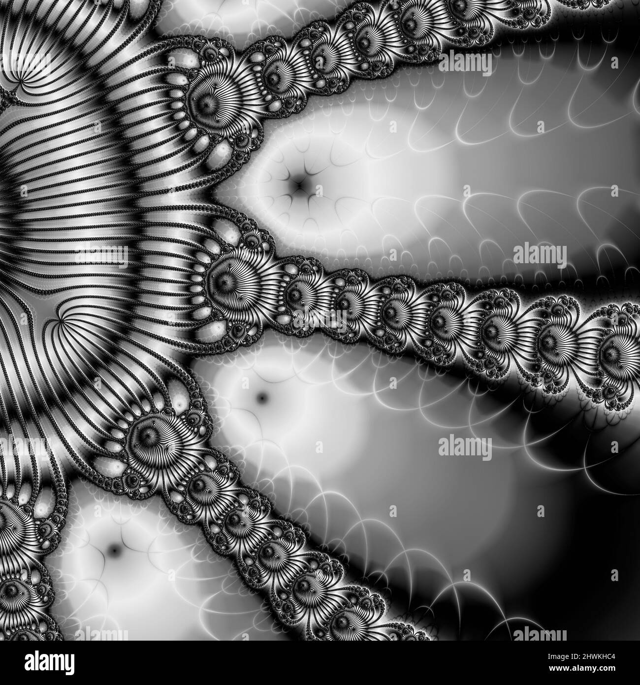 Abstract Computer generated Fractal design. A fractal is a never-ending ...