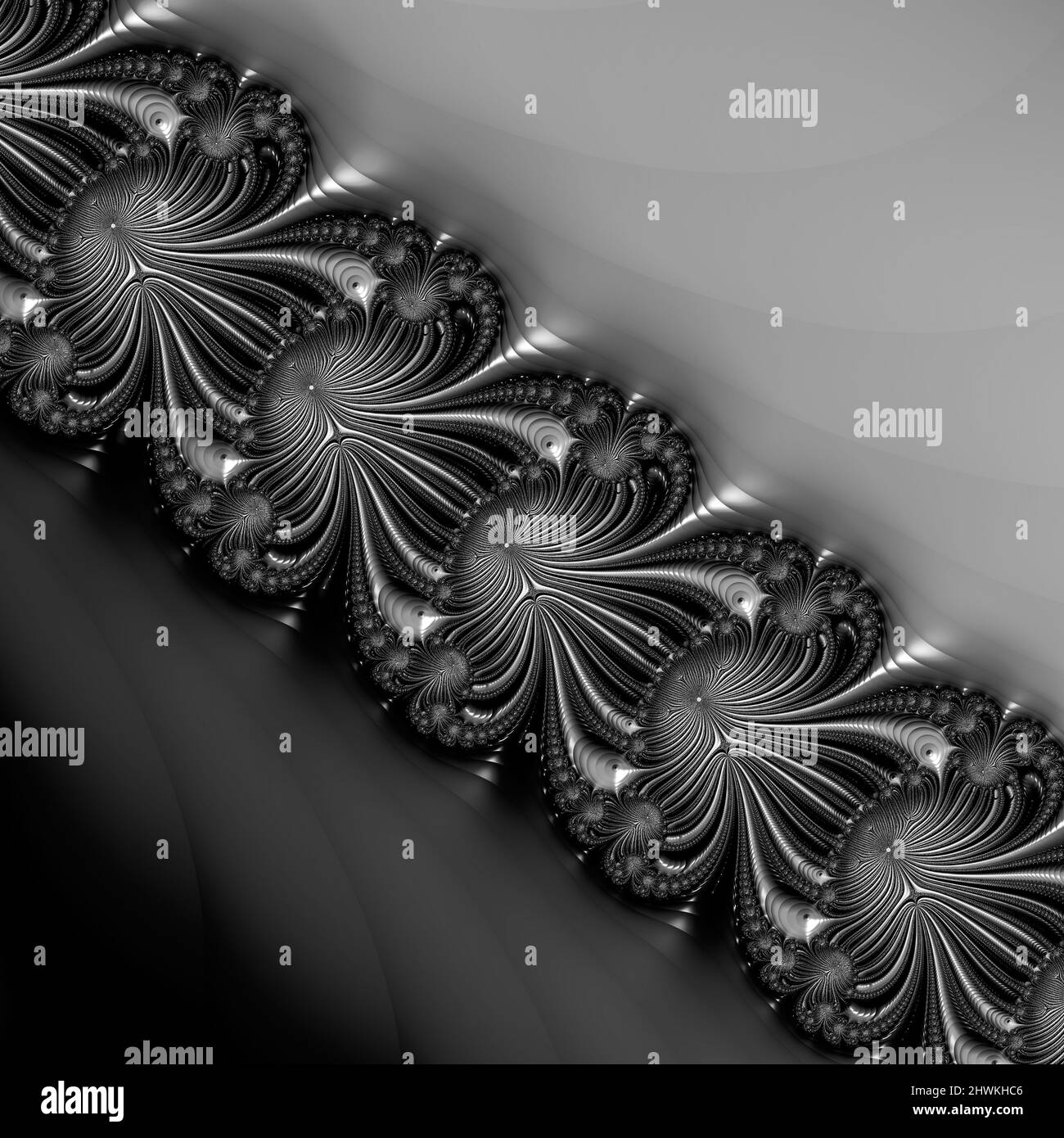 Abstract Computer generated Fractal design. A fractal is a never-ending ...