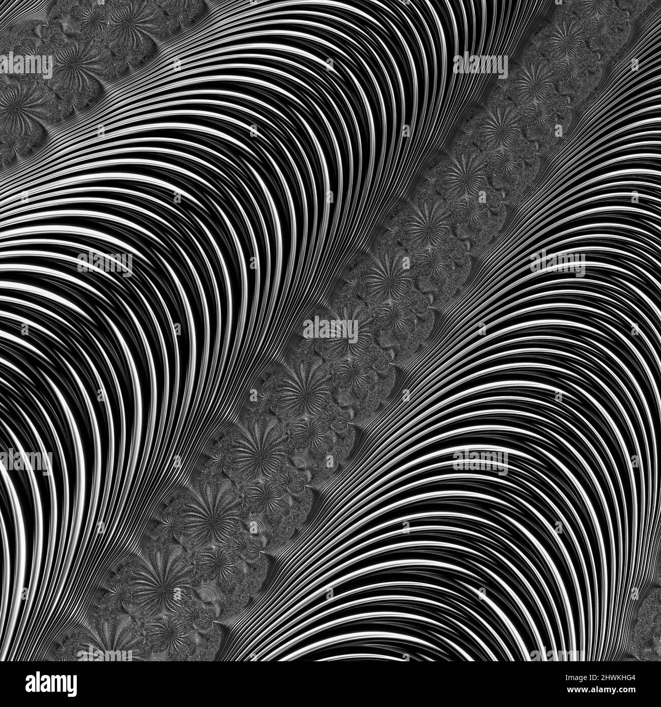 Abstract Computer generated Fractal design. A fractal is a never-ending ...