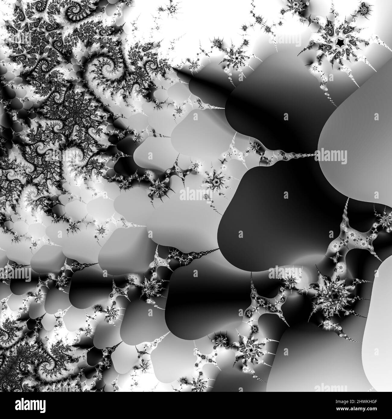 Abstract Computer generated Fractal design. A fractal is a never-ending ...