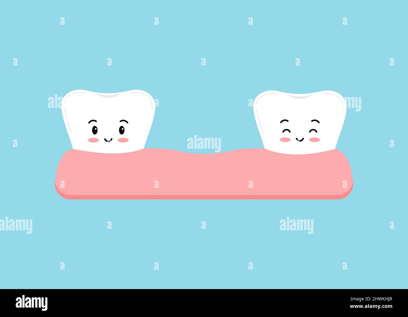 Fall baby teeth in gym cute character isolated Stock Vector Image & Art ...