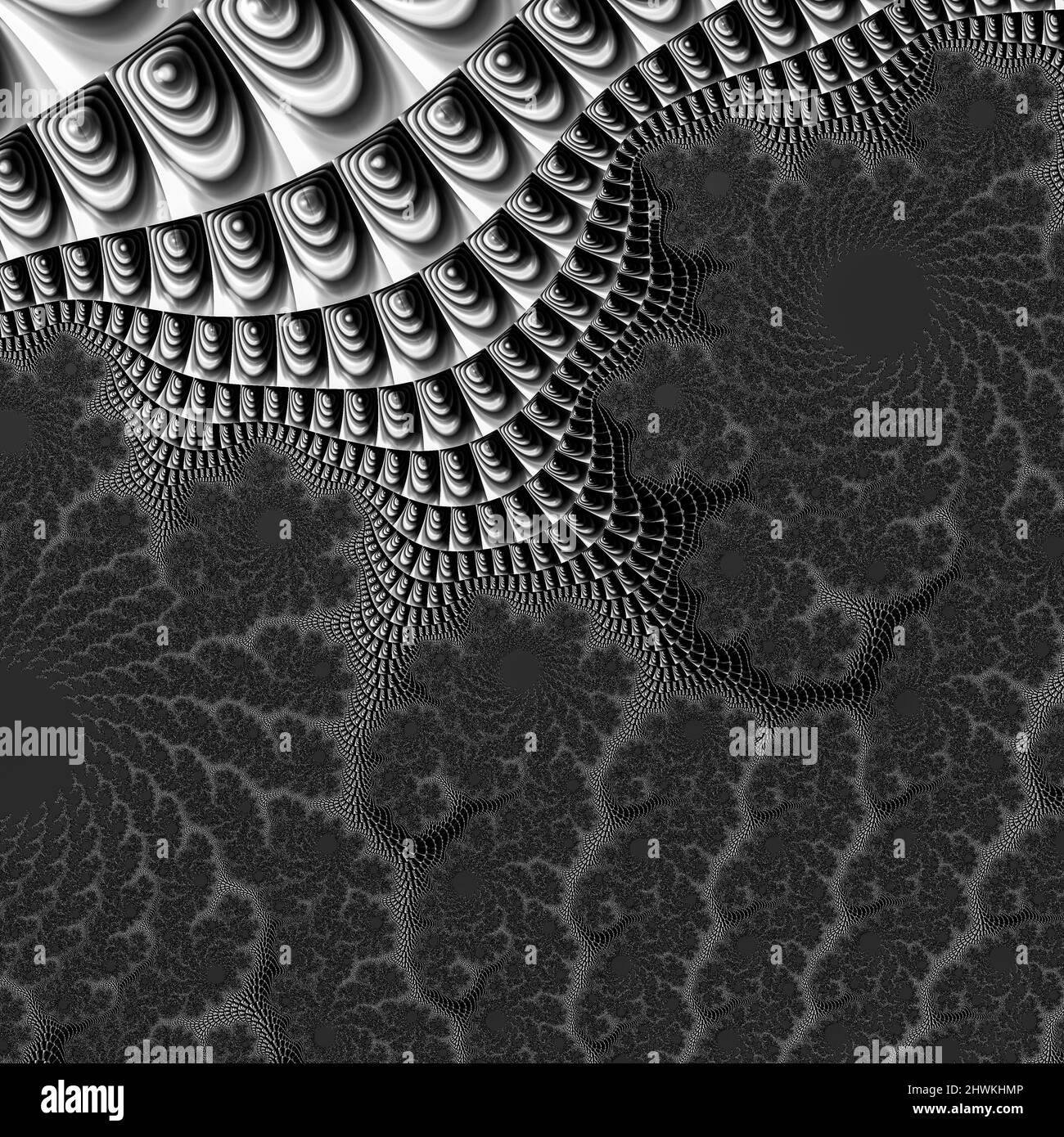 Abstract Computer generated Fractal design. A fractal is a never-ending ...