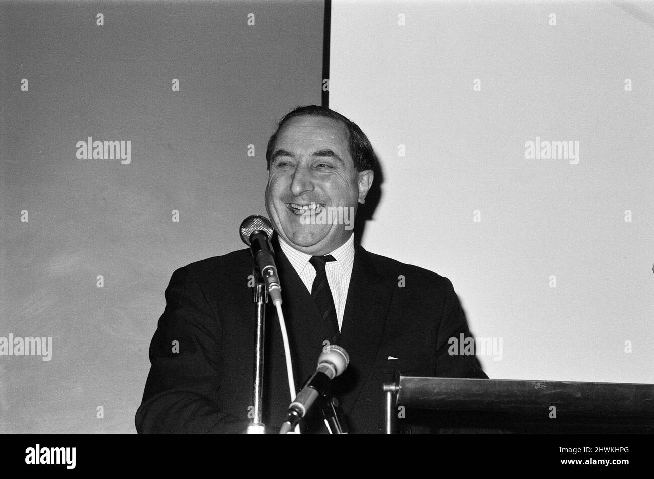 Press conference on progress of the Concorde. Pictured is Brian ...