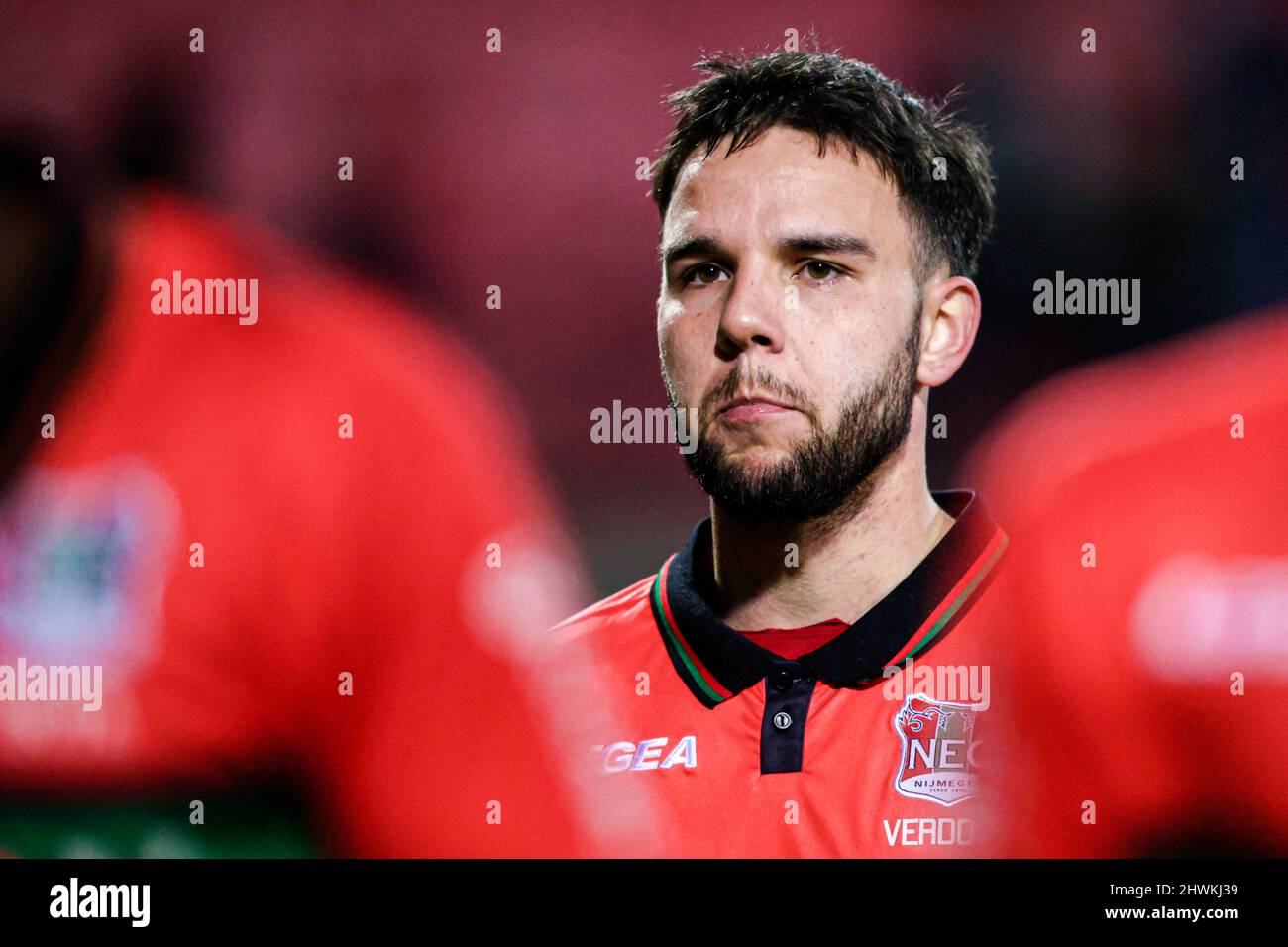 NIJMEGEN, NETHERLANDS - MARCH 6: Calvin Verdonk of N.E.C. looks ...