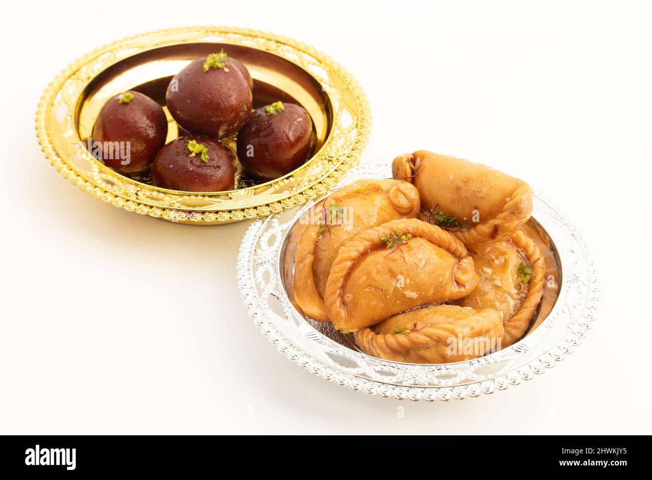 Indian Mithai Gujia Also Called Gujiya, Pirukiya, Pirukia, Pedakiya ...