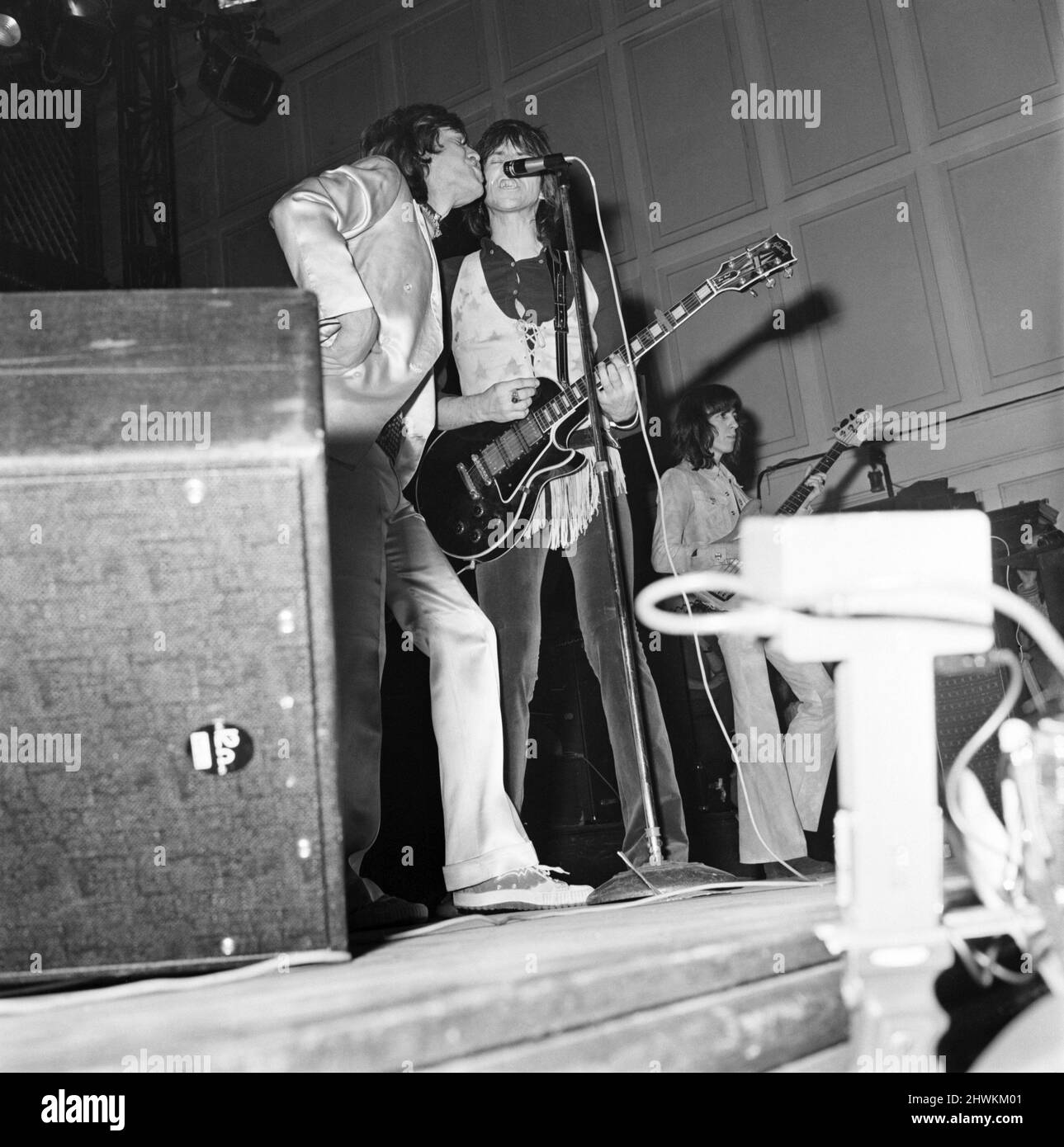 ÒRolling StonesÓ on stage of Newcastle City Hall on Thursday 4/3/1971 ...