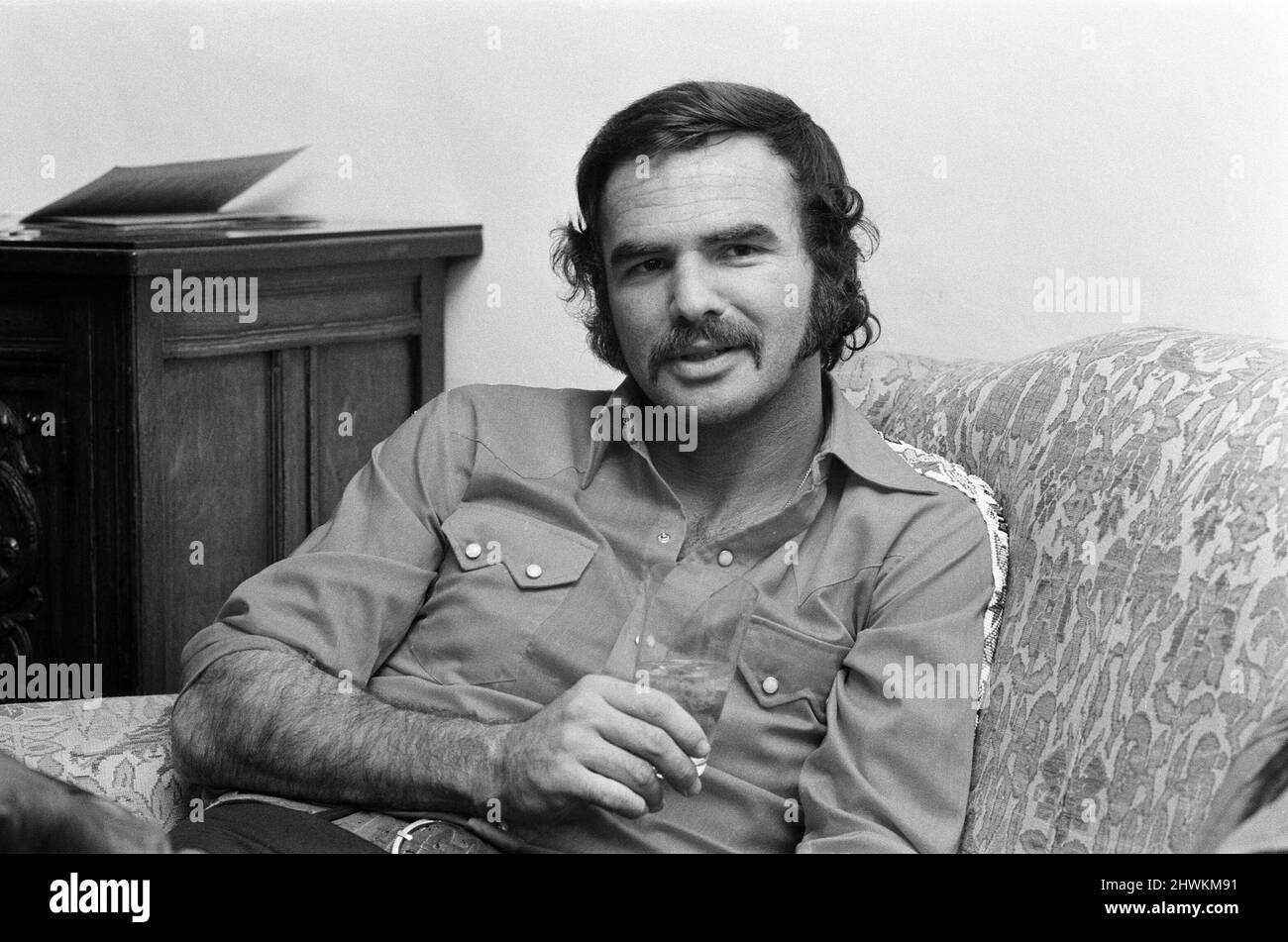 American actor Burt Reynolds at the Dorchester Hotel London. 6th July ...
