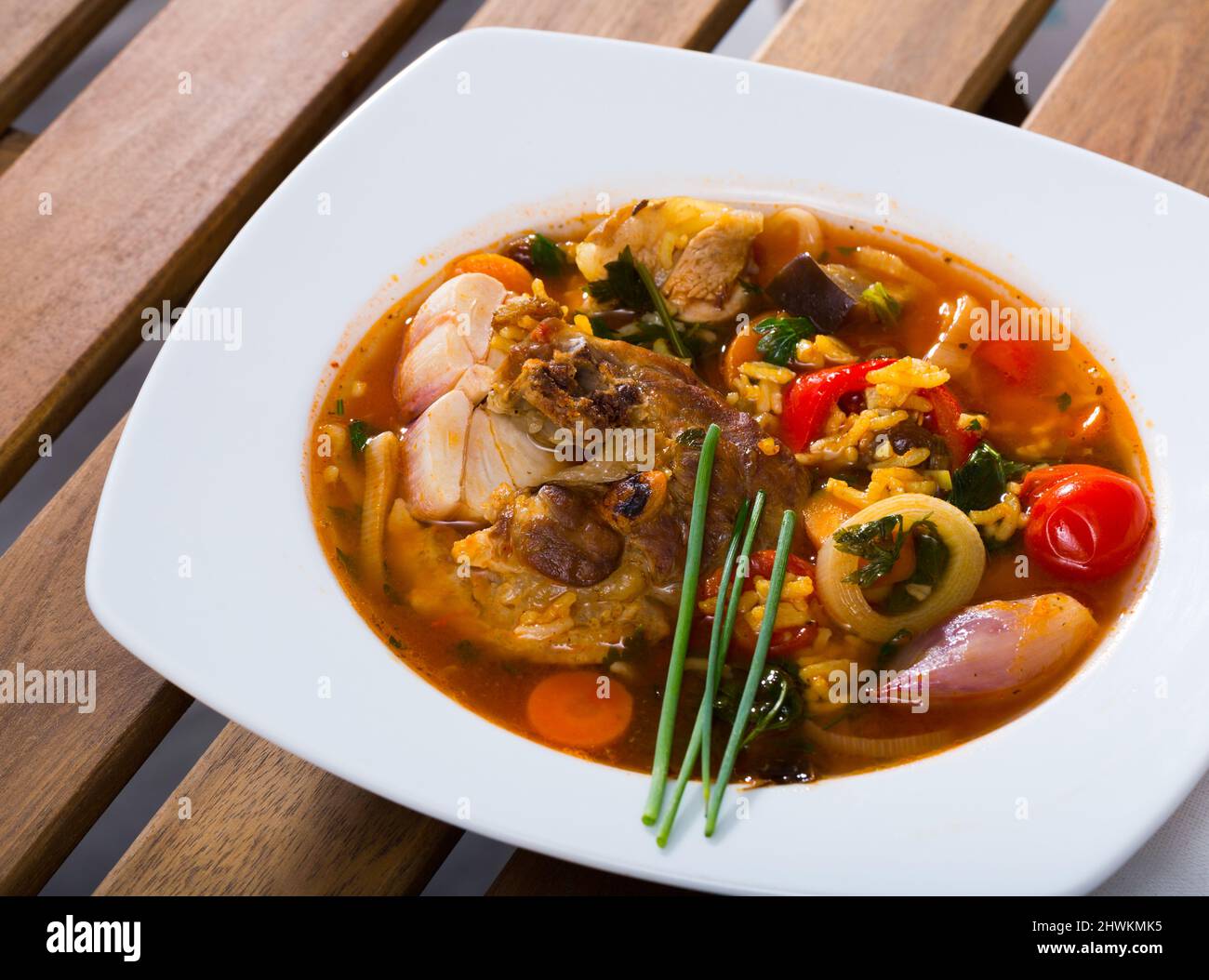 Soup kharcho from mutton hi-res stock photography and images - Alamy